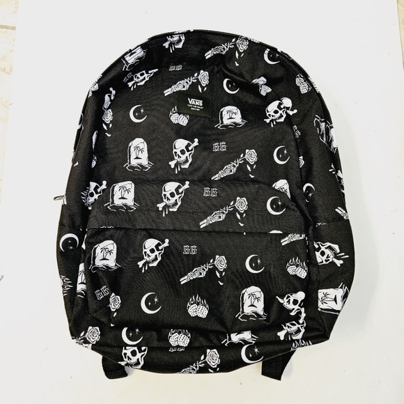 Vans | Bags | Vans X Santa Cruz Old Skool Iii Skulls Black Backpack ...